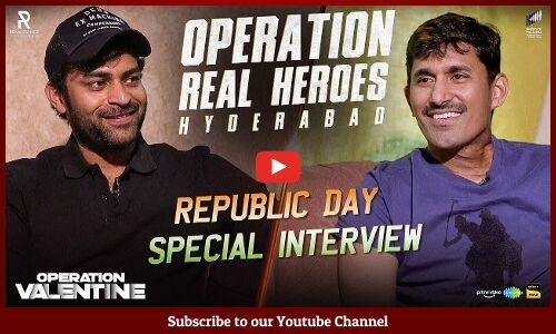 Varun Tej Meets Real Hero Wing Commander Myneni Sreenath About ...