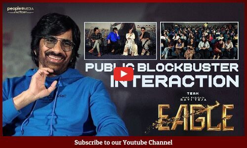 Eagle Movie Team Interaction With Students | Ravi Teja | Kavya Thapar ...