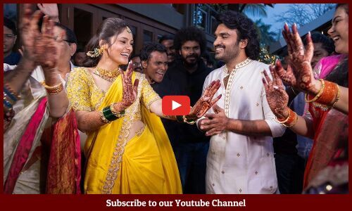 Kiran Abbavaram & Rahasya Gorak Pre Wedding (Pelli Koduku) Celebration ...