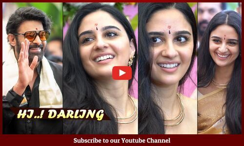 Prabhas And Iman Esmail Cute Visuals @ #PrabhasHanu Fauji Movie Pooja ...