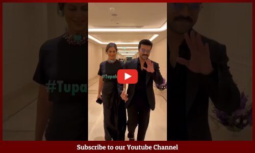 #RamCharan & #Upasana Couple Goals At Anant Ambani & Radhika PreWedding #ytshort #shots #trending