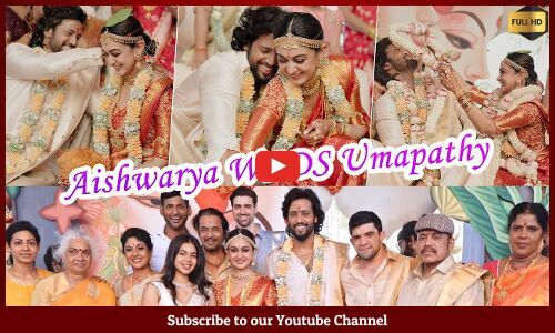 Arjun Sarja's Daughter Aishwarya And Umapathy Wedding Visuals | Arjun ...
